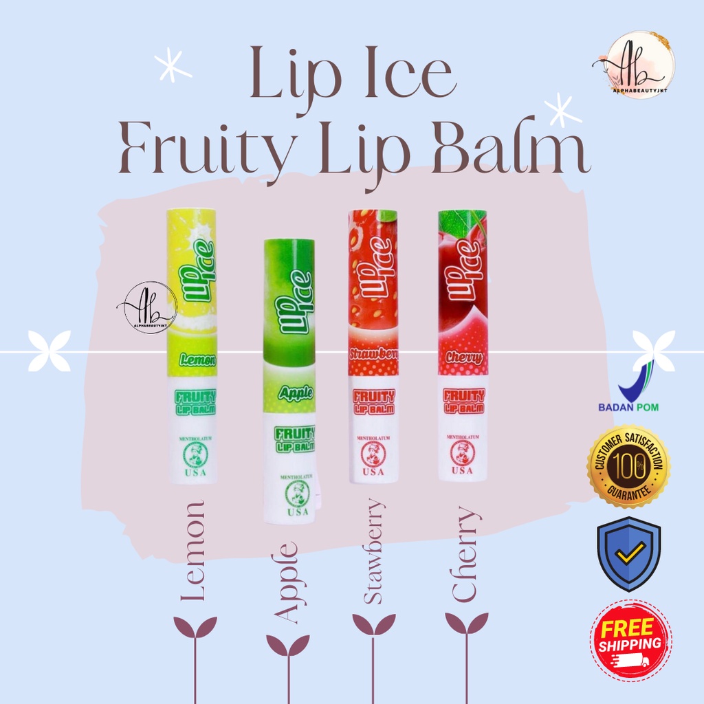 Jual [BUY 1 GET 1] - Lip Ice Fruity Lip Balm Series - SPF 15 | Shopee ...