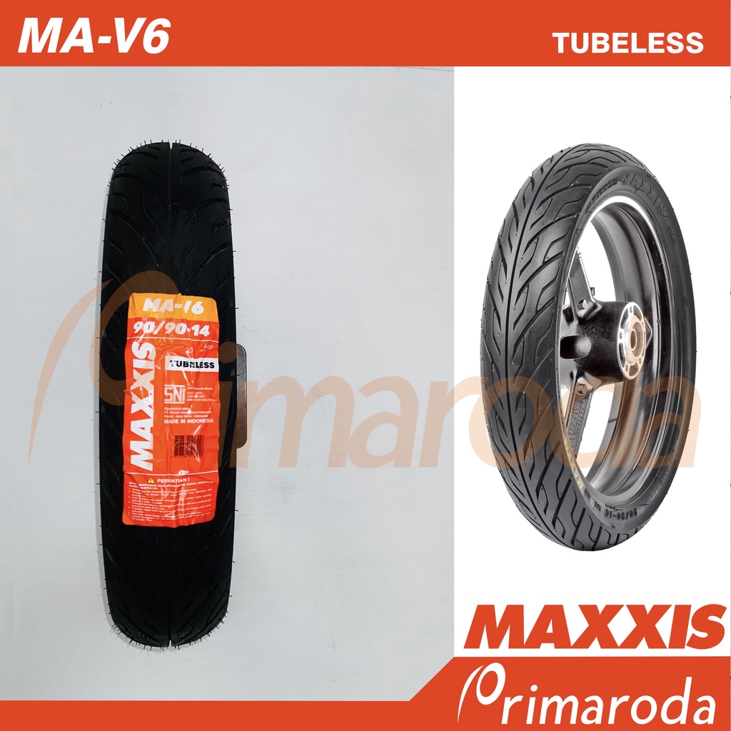 Jual Ban motor MAXXIS MA-V6 90/90 Ring 14 90/90-14 Tubeless | Shopee ...