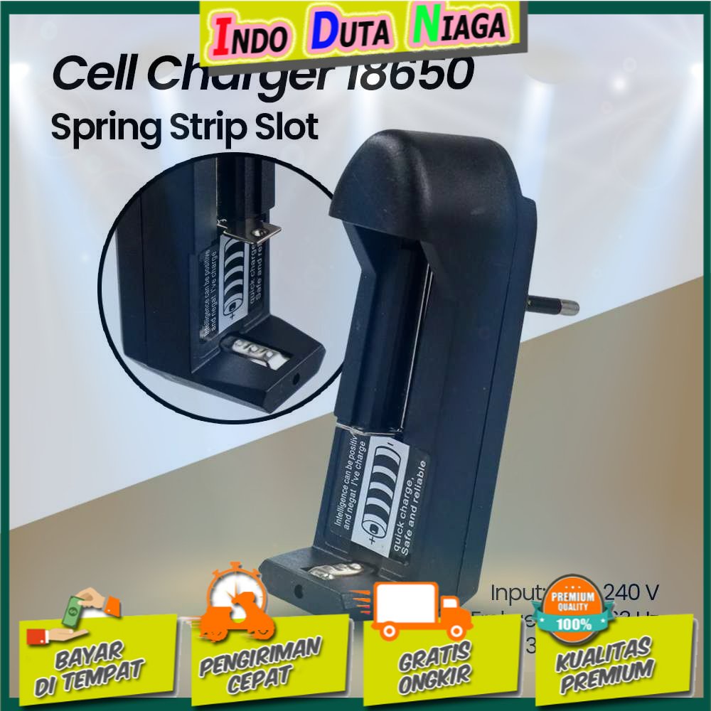 Jual IDN TOOLS - Cell Charger 18650 (Spring Strip Slot) - TG-001 | Shopee Indonesia