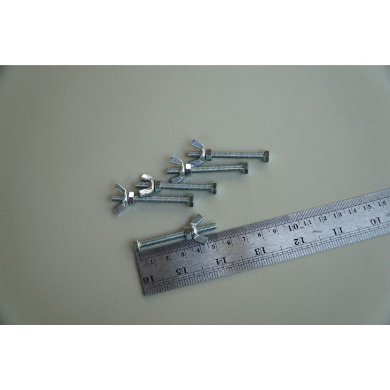 Jual Baut + Mur Kupu-kupu diameter 4mm | Shopee Indonesia