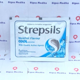 Jual Strepsil Cool Menthol isi 6 Tablet ( Permen Pelega Tenggorokan ...