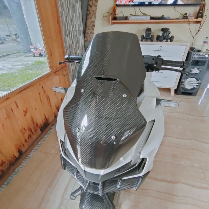 Jual Windshield adv 160 carbon kevlar asli | Shopee Indonesia