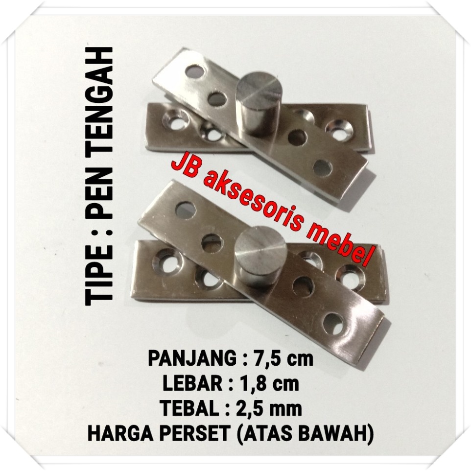 Jual ENGSEL PIVOT PUTAR JENDELA 7,5 cm (75 mm) STAINLESS STEEL (PEN ...