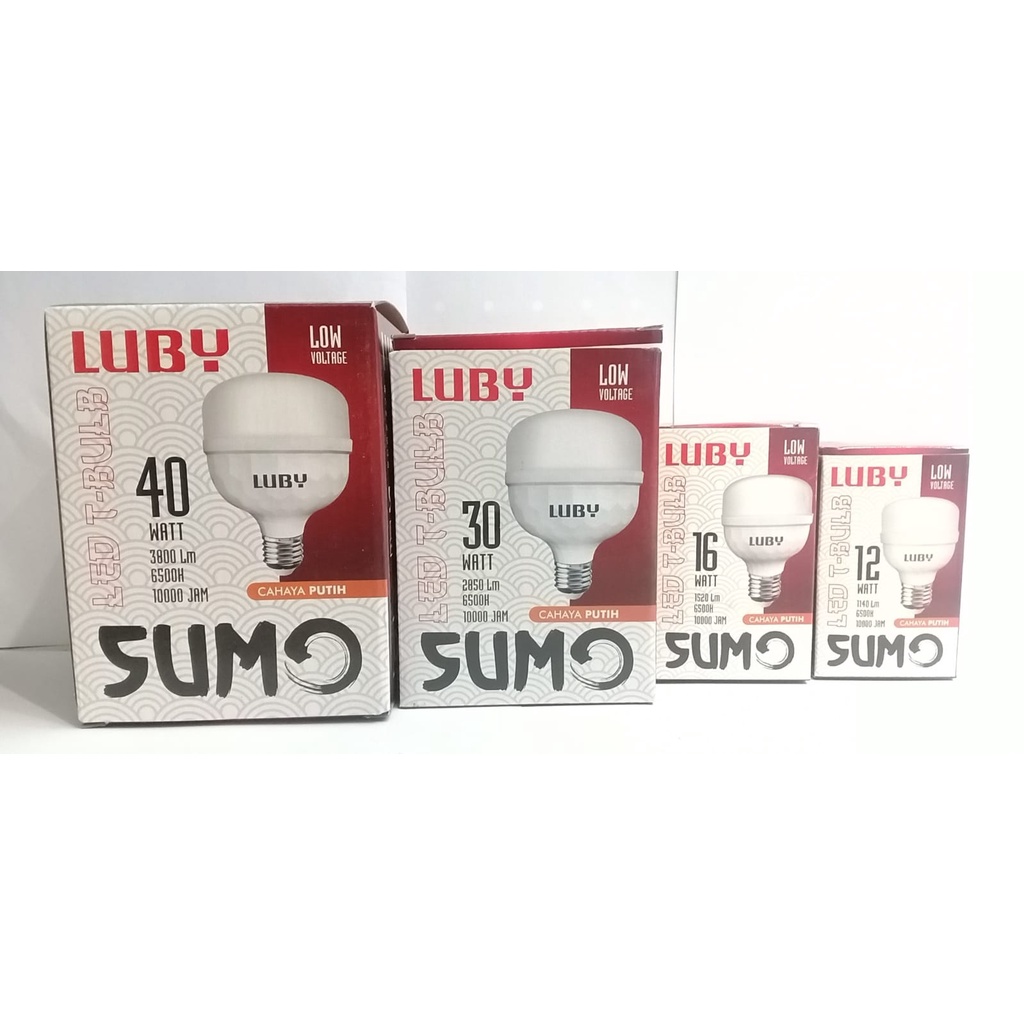 Jual Lampu LED luby SUMO 12w 16w 22w 30w 40w Bohlam LED T-BULB | Shopee Indonesia