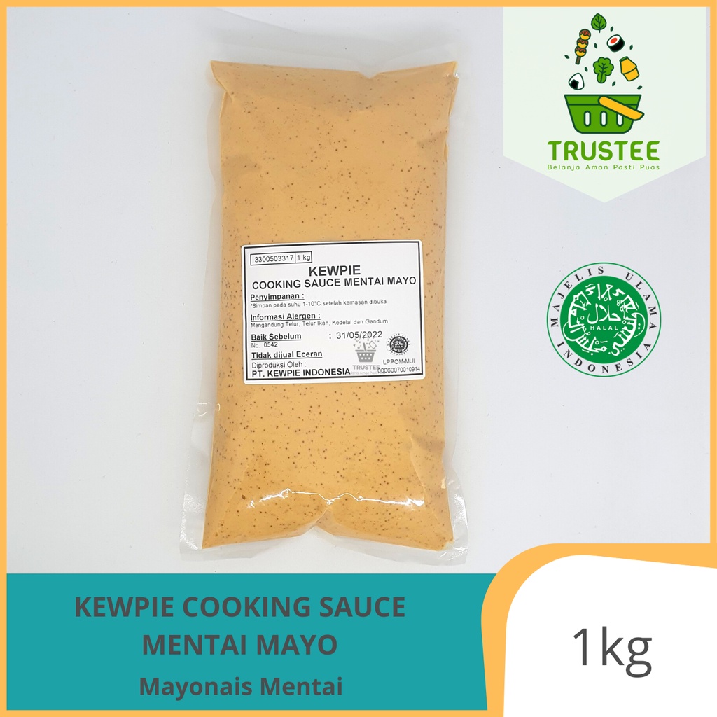 Jual Kewpie Mentai Mayo Mayonnaise 1 kg HALAL | Shopee Indonesia