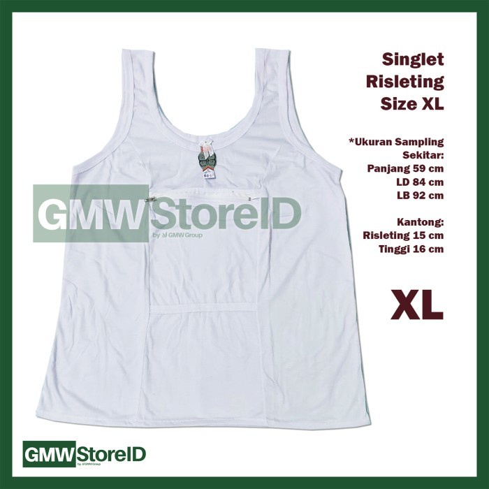 Jual F70 Singlet Umroh ada Risleting Kaos Dalam Wanita Perempuan Adiler ...