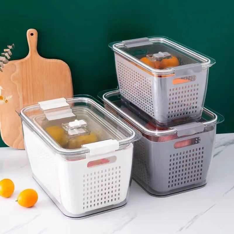 Jual Kotak Kontainer Makanan Kulkas Wadah Penyimpanan Makanan Kotak ...