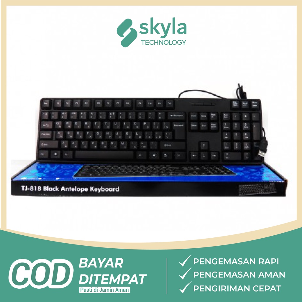 Jual Keyboard HP TJ-818 Black Antelope Keyboard Business Keyboard ...