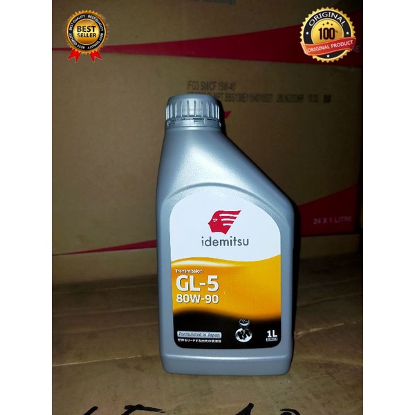 Jual OLI TRANSMISI IDEMITSU GEAR GL-5 Kemasan 1 Liter SAE 80W-90 ...