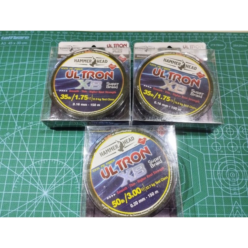 Jual Senar Pe hammerhead Ultron 150M casting spinning baitcasting ...