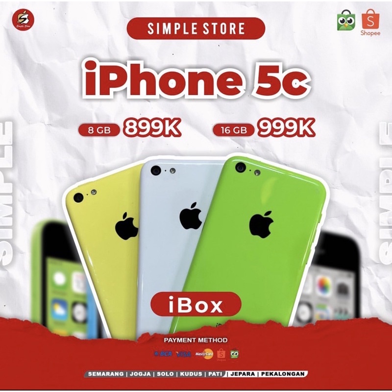 Jual IPHONE 5C SECOND RESMI BERGARANSI | Shopee Indonesia
