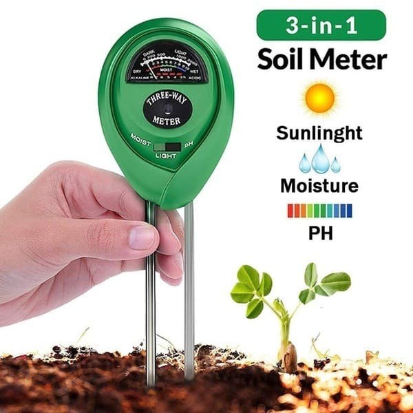 Jual DIGITAL SOIL METER ALAT UKUR PH TANAH MOISTURE LIGHT TANAMAN 3IN1 ...