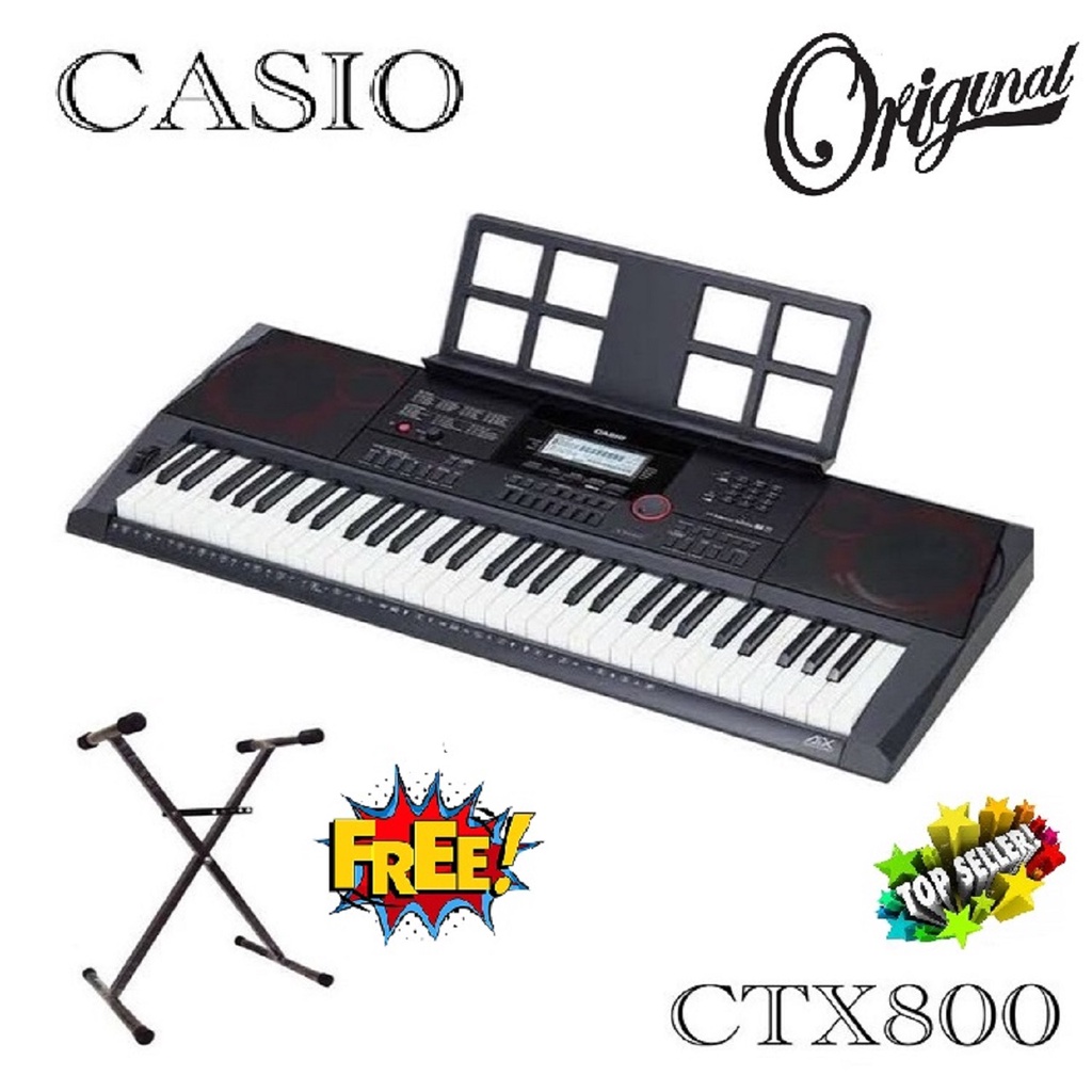 Jual Keyboard Piano Casio CTX 800 + Free Stand Original | Shopee Indonesia