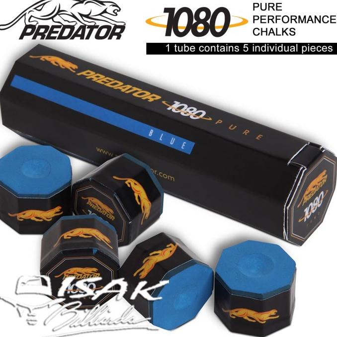 Jual Predator Chalk USA - 5 Piece Billiard Chalk - Kapur Biliar - Biru ...