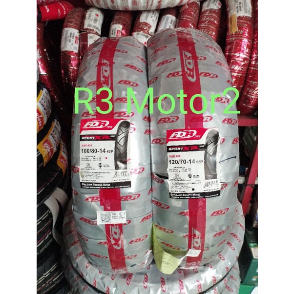Jual PAKET BAN TUBELESS PCX 150 depan belakang FDR 100/80-14 dan 120/70-14 sport XR evo gratis ...