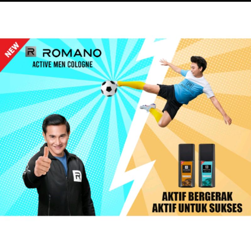 Jual ROMANO Active Men Cologne 100ML | Shopee Indonesia