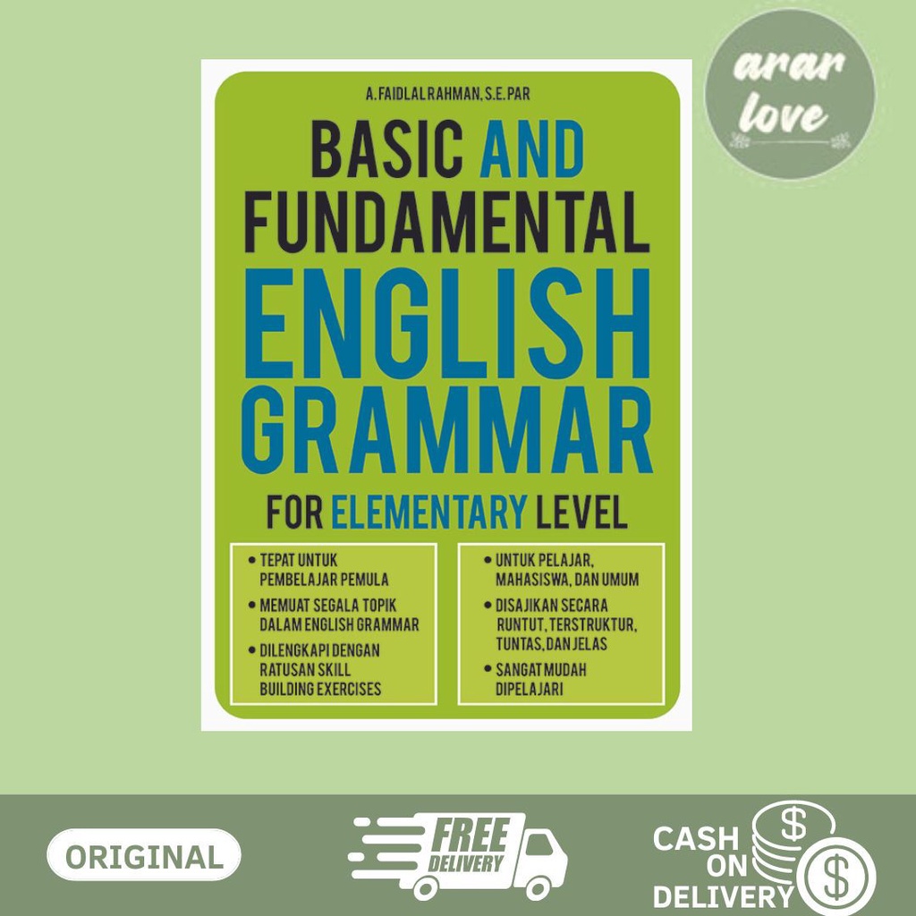 Jual BUKU BASIC AND FUNDAMENTAL ENGLISH GRAMMAR FOR ELEMENTARY LEVEL ...
