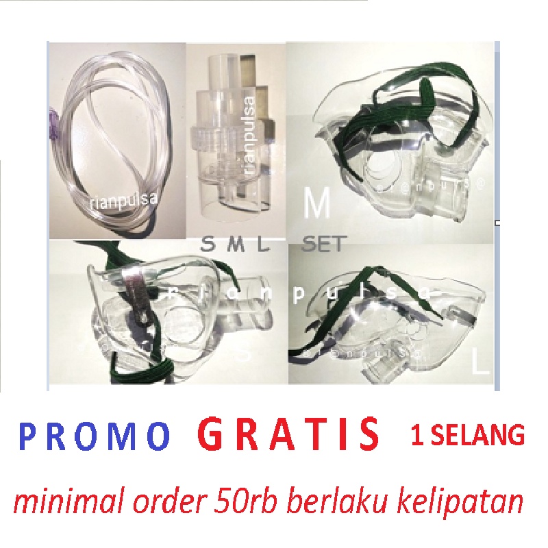 Jual PARTS eceran sungkup masker nebulizer selang pipet tempat obat ...