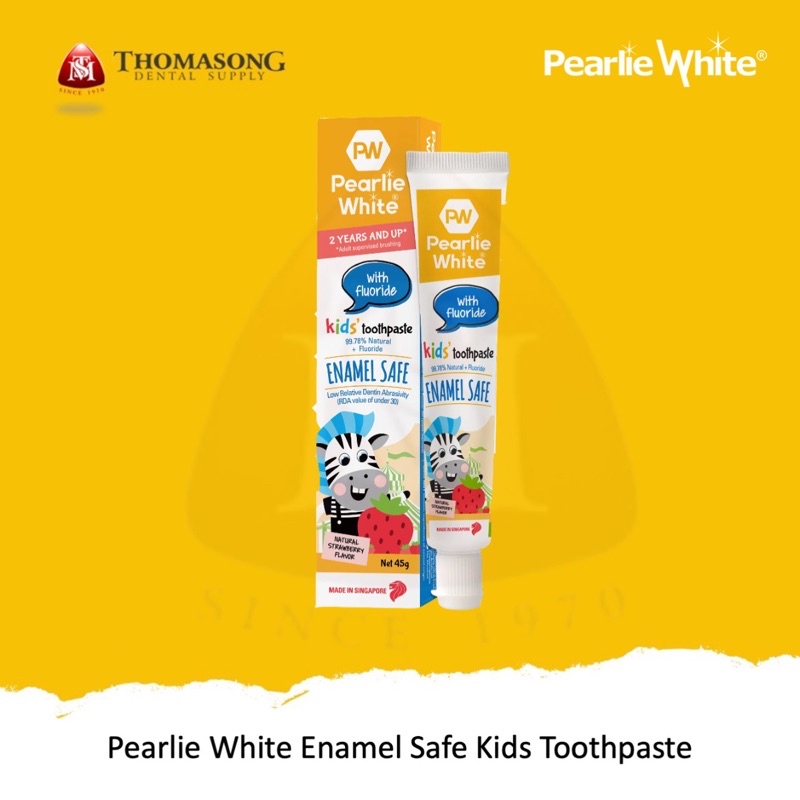 Jual Pearlie White Enamel Safe Kids Toothpaste Pasta Gigi Anak 2 Tahun ...