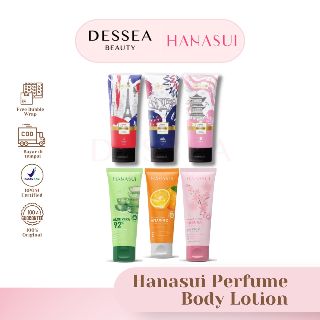 Jual HANASUI Perfume Body Lotion 180mL UVA UVB Protection | Sydney ...