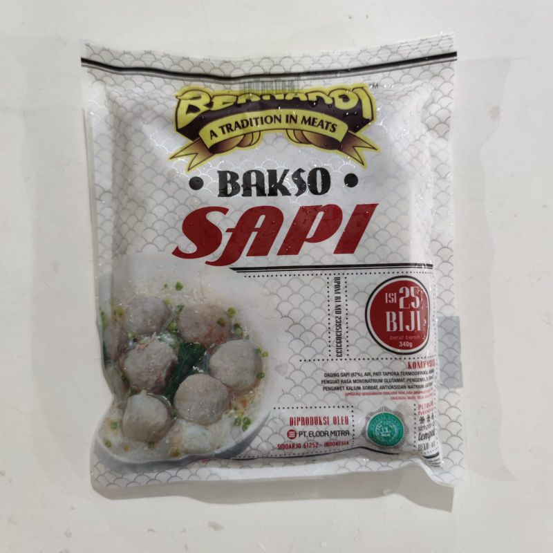 Jual BERNARDI baso sapi halus isi 25s 340gr | Shopee Indonesia