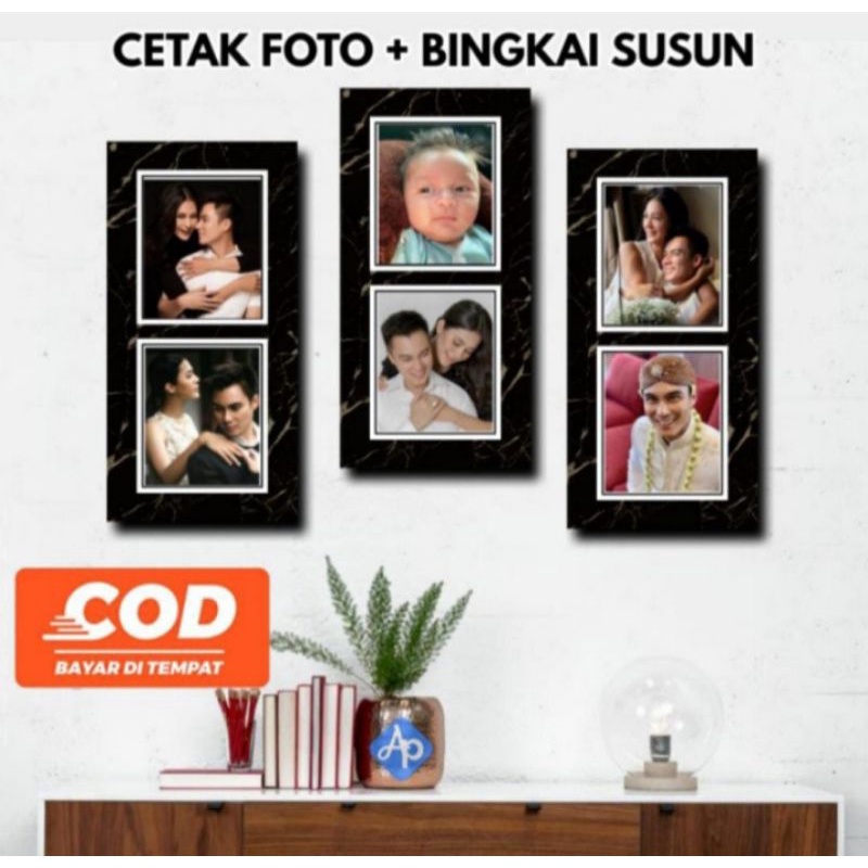 Jual Cetak foto wall decor 2Susun | Shopee Indonesia