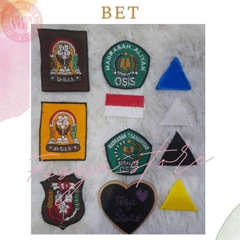 Jual Bet Bordir Sekolah / Bat Bendera Merah Putih / Bet Sekolah SD, SMP ...