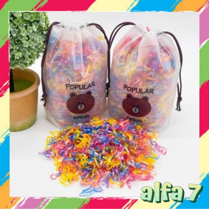 Jual L.A KARET JEPANG 2000pc WARNA HITAM DAN MIX WARNA - KARET IKAT ...