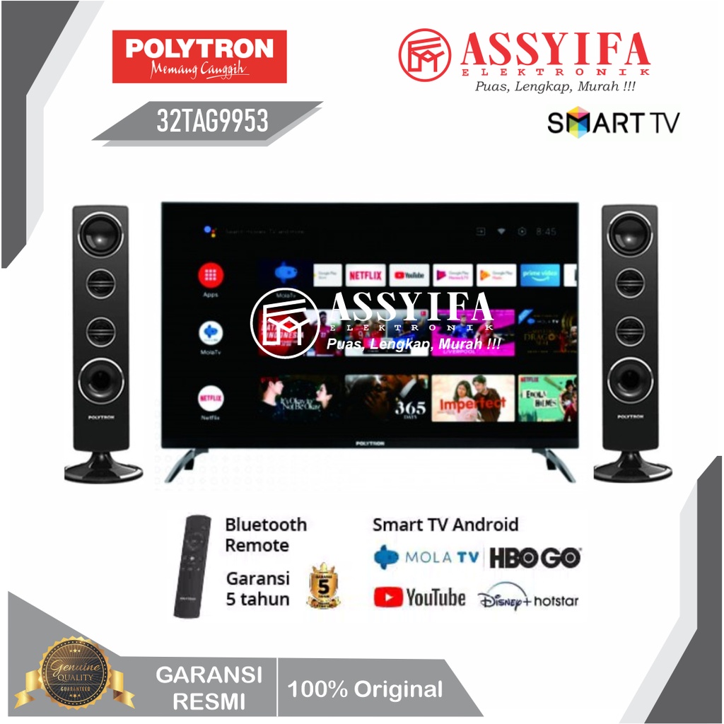 Jual SMART TV LED POLYTRON 32 INCH 32AD1508 | 32AG9953 | 32TAG9953 NEW GARANSI RESMI 100% ORI ...
