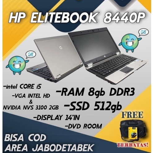 Jual LAPTOP HP ELITEBOOK H04 Core i5 Ram 8GB SSD 512GB TERMURAH, LAGI PROMO KHUSUS BULAN INI ...
