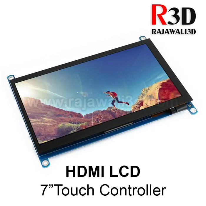 Jual Waveshare 7 inch 1024x600 HDMI LCD Resistive Touchscreen | Shopee ...