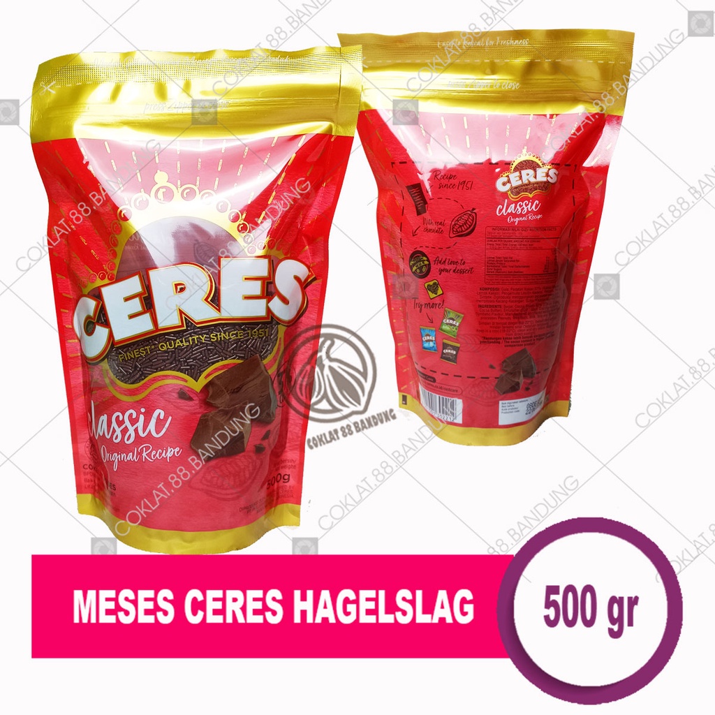 Jual CERES HAGELSLAG MESES 500GR ZIPLOCK COKELAT - MEISES COKLAT CERES ...