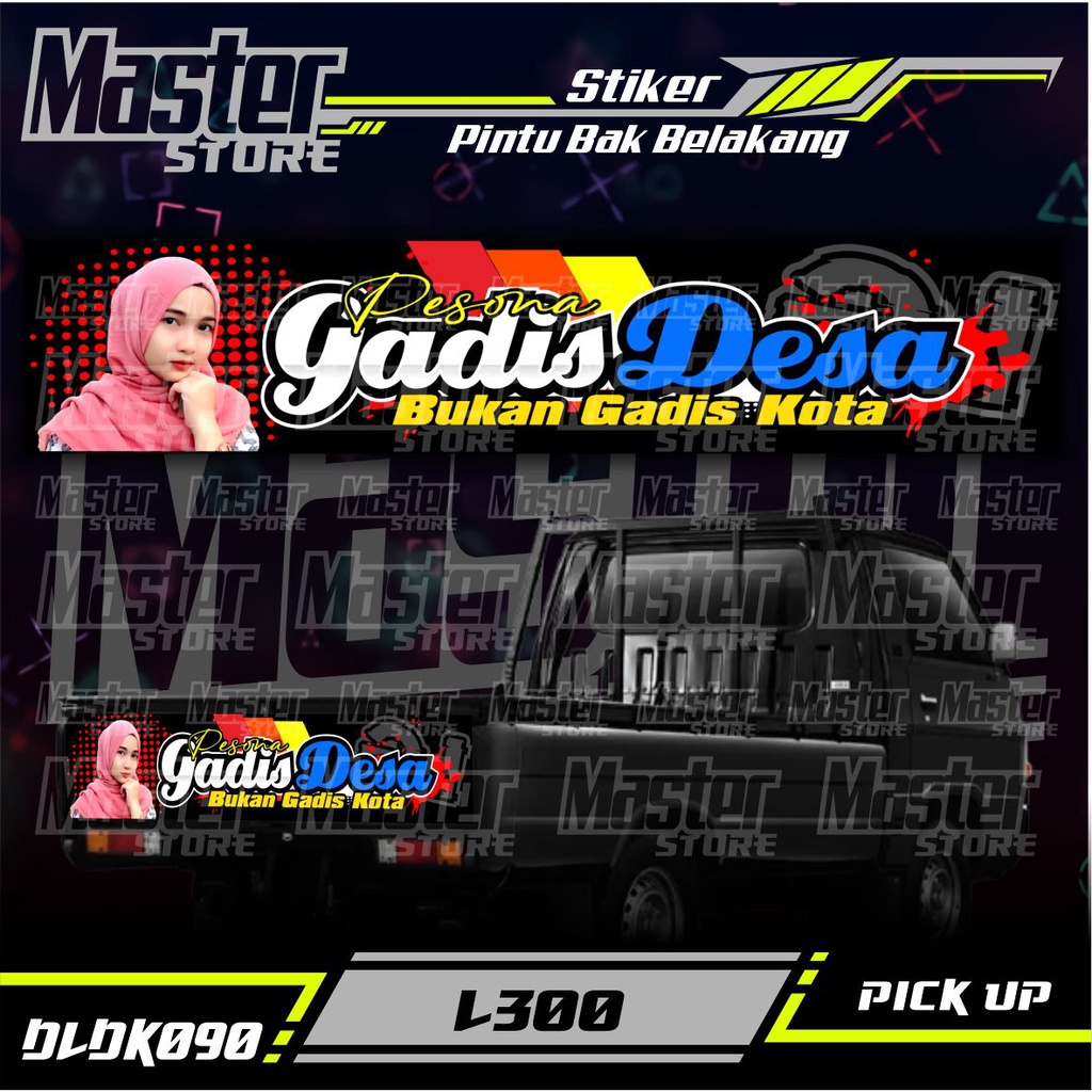 Jual Stiker Decal Pintu Bak Belakang PESONA GADIS DESA All Pick Up Pick ...