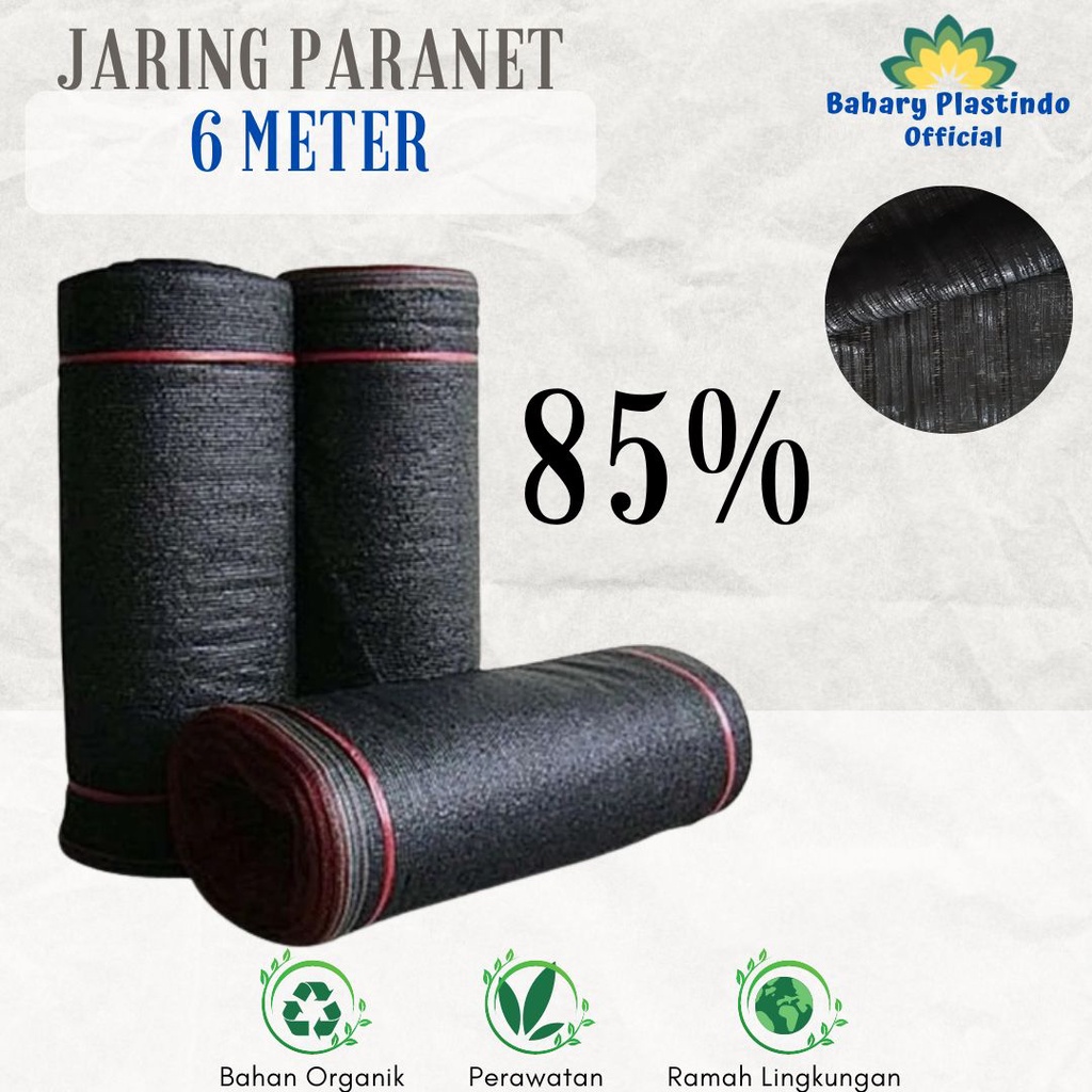 Jual Jaring Paranet 85% Lebar 3 Meter x Panjang 6 Meter Hitam | Shopee ...