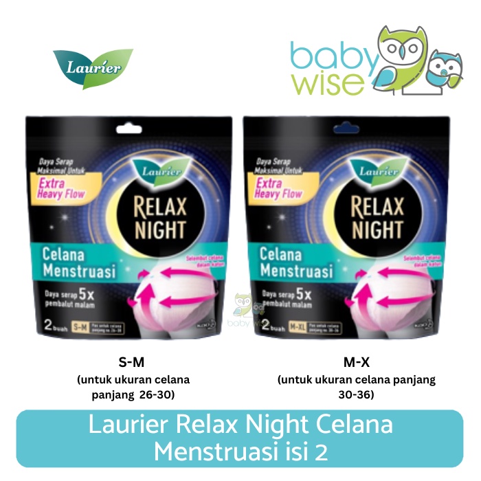 Jual Laurier Relax Night Celana Menstruasi isi 2 | Shopee Indonesia