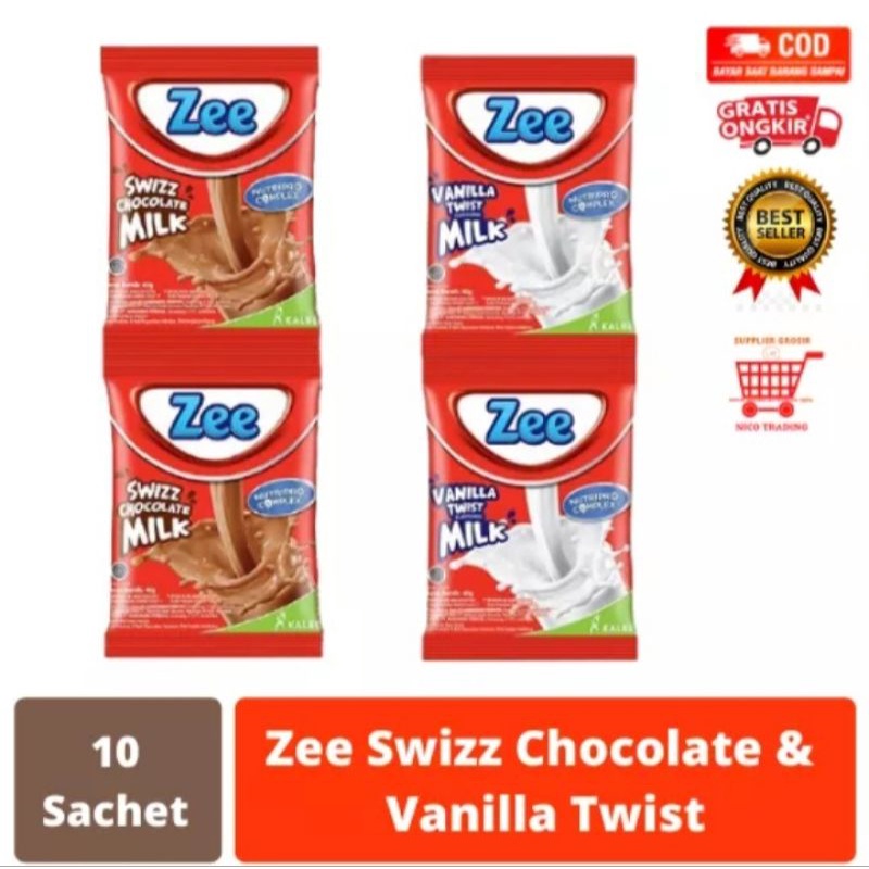 Jual SUSU ZEE RENCENG 40gr X 10 sachet | Shopee Indonesia