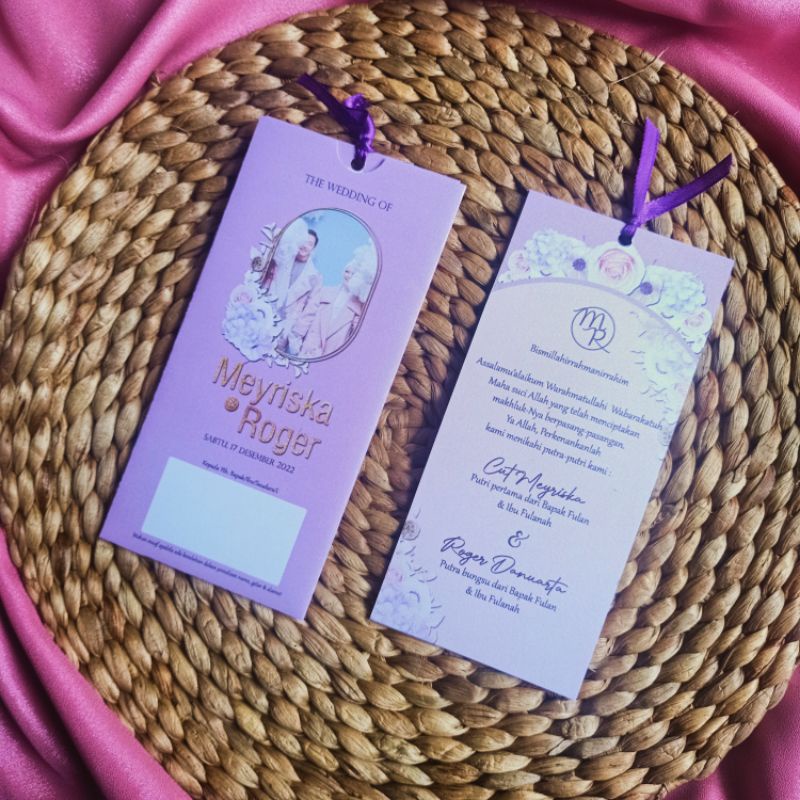 Jual UNDANGAN AMPLOP TAG / UNDANGAN FOTO / UNDANGAN MINI / UNDANGAN ...