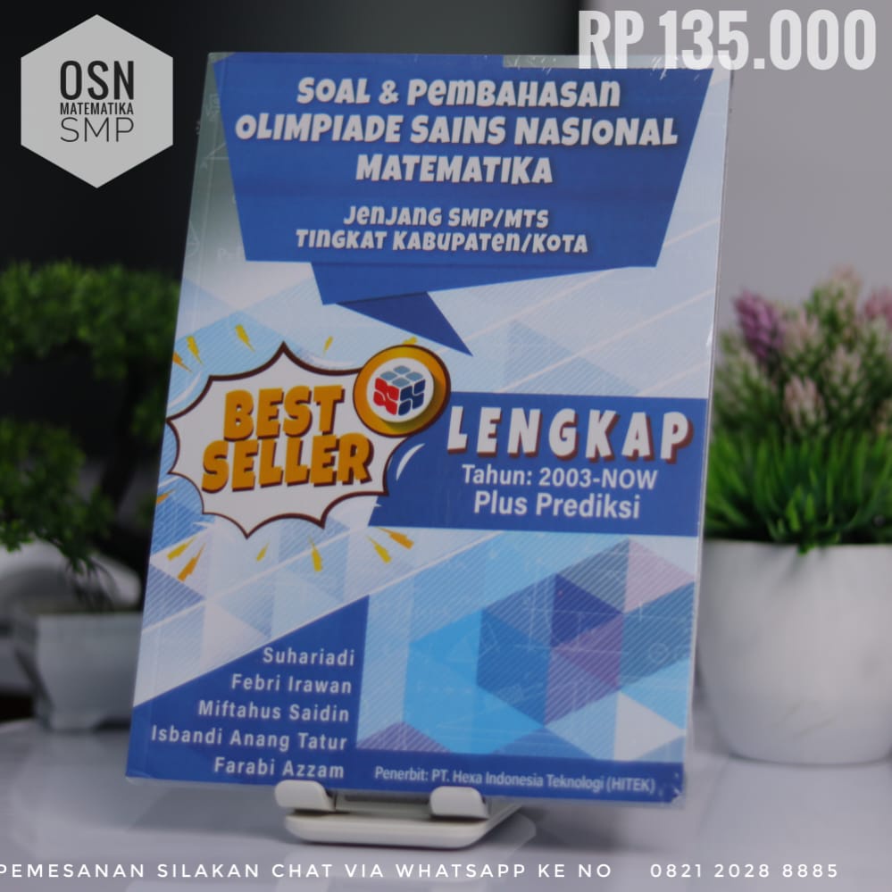 Jual Soal dan Pembahasan OSN Matematika SMP tingkat Kota Kabupaten Tahun 2002-2023 | Shopee ...