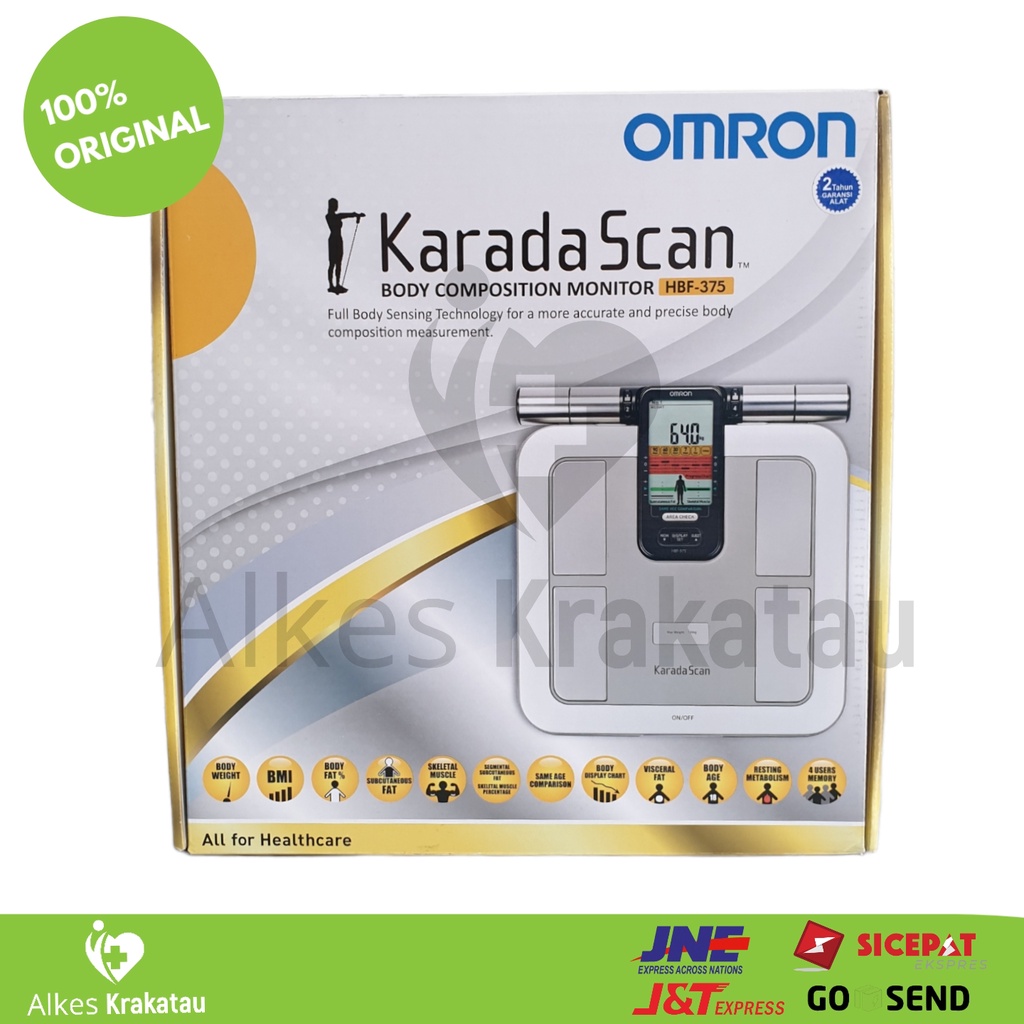 Jual Timbangan Omron Karada Scan HBF 375 Body Fat Composition Monitor ...