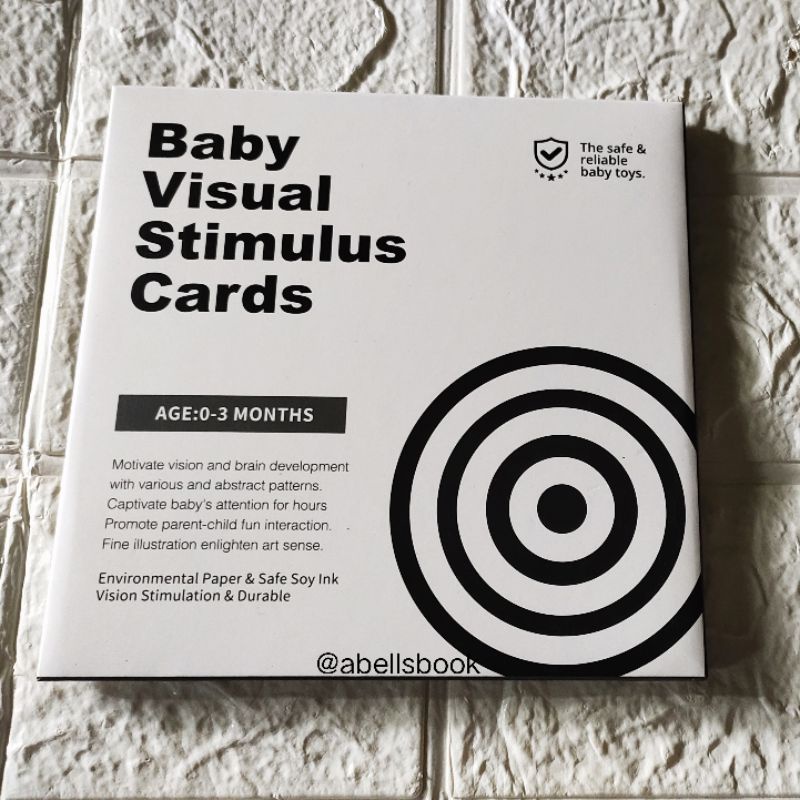 Jual Baby Visual Stimulus Cards / Flashcard Flash Card High Contrast ...