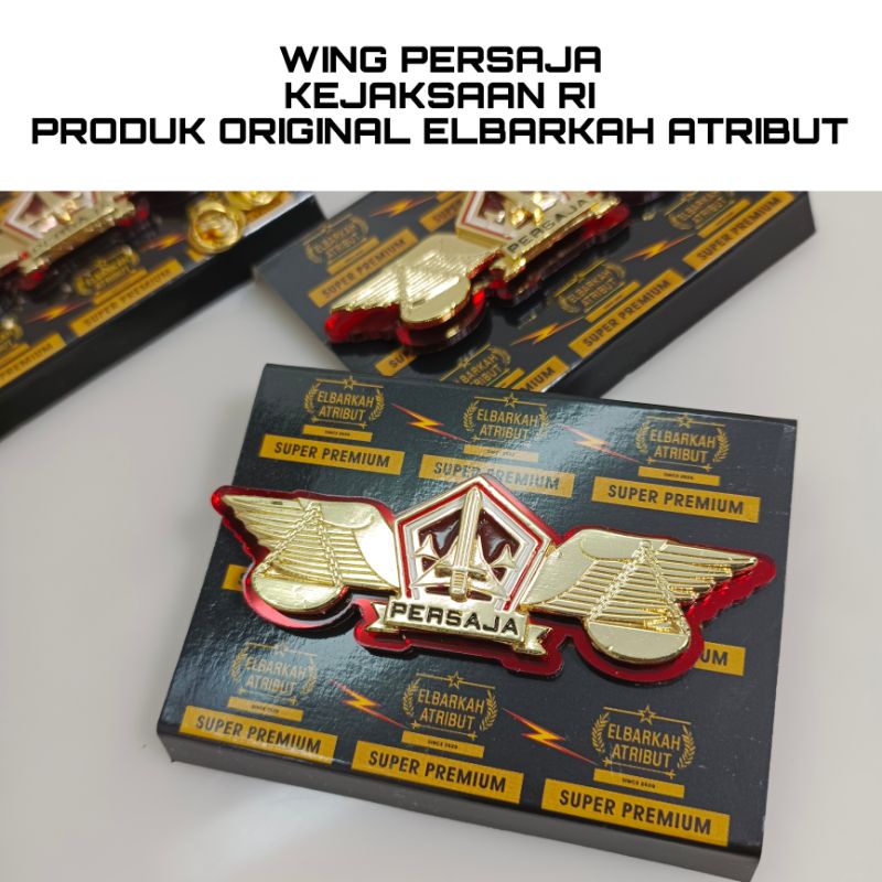 Jual WING PERSAJA KEJAKSAAN RI PRODUK ORIGINAL ELBARKAH ATRIBUT/WING ...