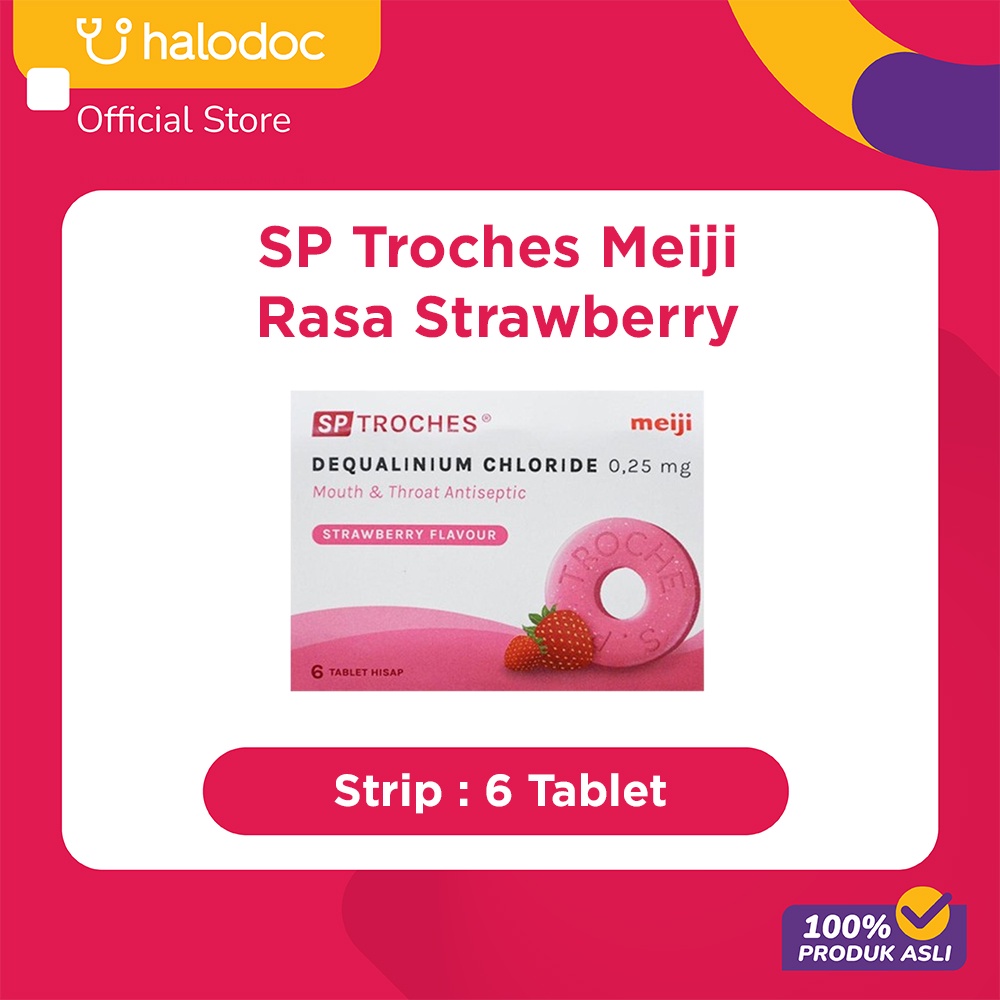 Jual SP Troches Meiji Rasa Strawberry 6 Tablet | Shopee Indonesia