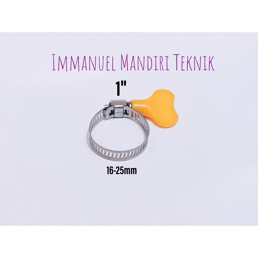 Jual Klem Selang 1 inch Putar / Hose Clamp 1 inch Putar / Klem Selang ...