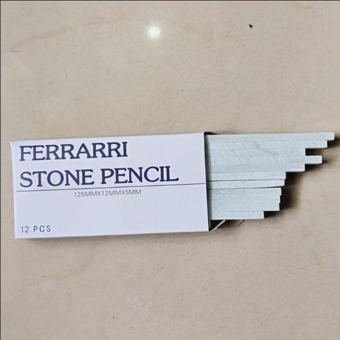 Jual Kapur Besi FERRAI Putih Pensil Batu Kapur Logam Stone Pencil 125mm | Shopee Indonesia
