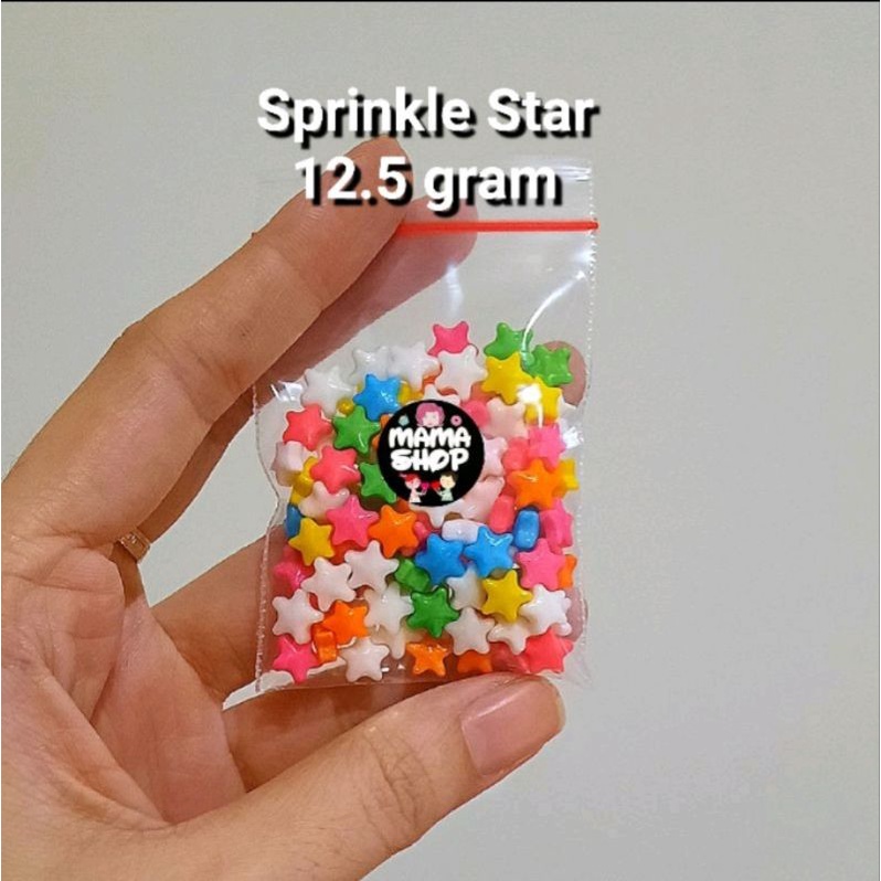 Jual SPRINKLE TRIMIT STAR BINTANG CANDY MIX CONFETTY CAKE EDIBLE RASA ...