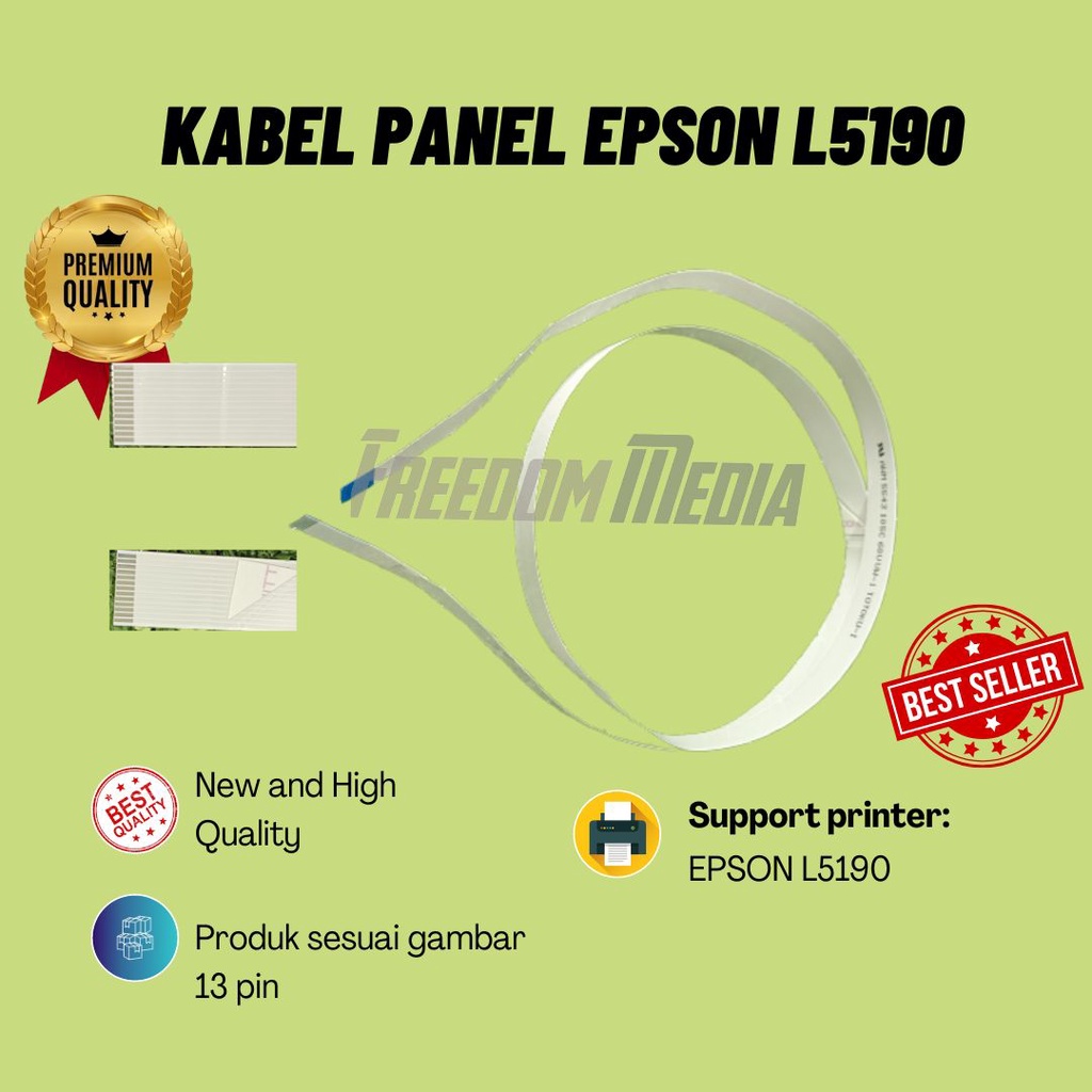 Jual Kabel Panel Switch On off EPSON L5190 NEW ORIGINAL 13 PIN | Shopee ...