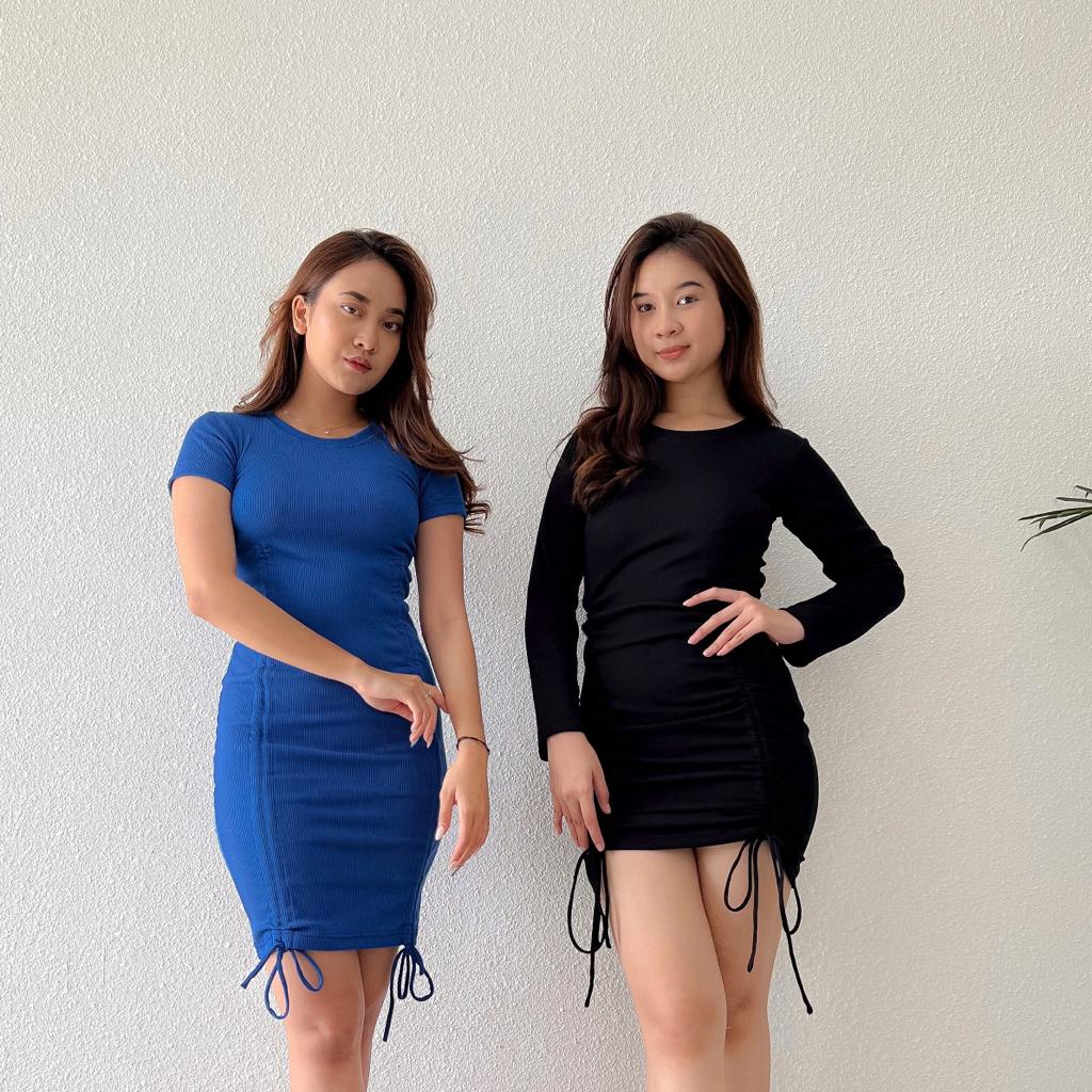 Jual Mizela Dress / Mini Dress / Rib "Pakaian Wanita" | Shopee Indonesia