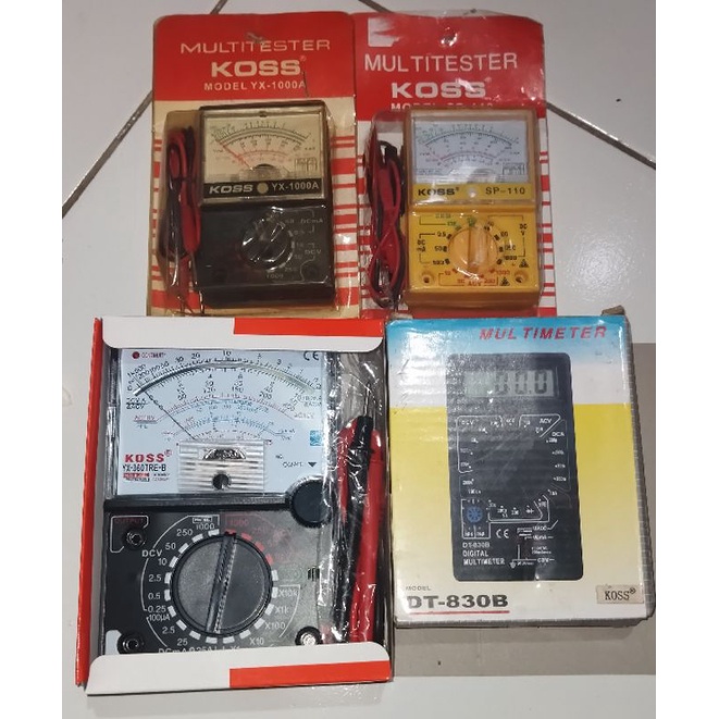 Jual multimeter analog / digital, multitester murah, avometer digital ...