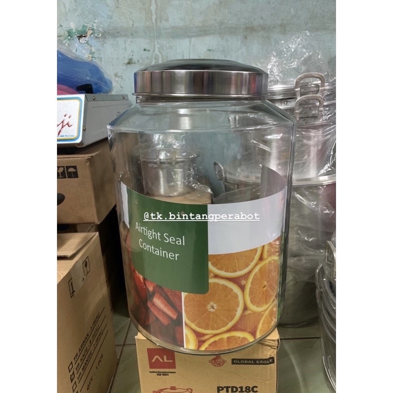 Jual DLX GLASS Toples Kaca Toples Asinan 1 2 3 ( 8 10 15 Liter ) Toples ...