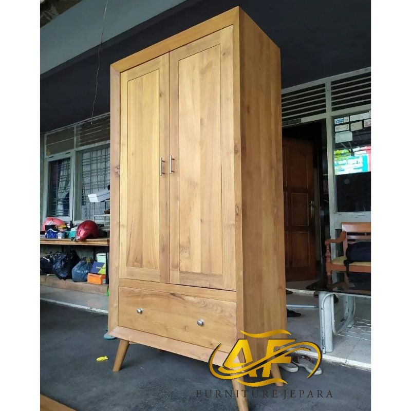 Jual lemari baju minimalis retro/lemari pakaian kayu jati TPK,lemari ...